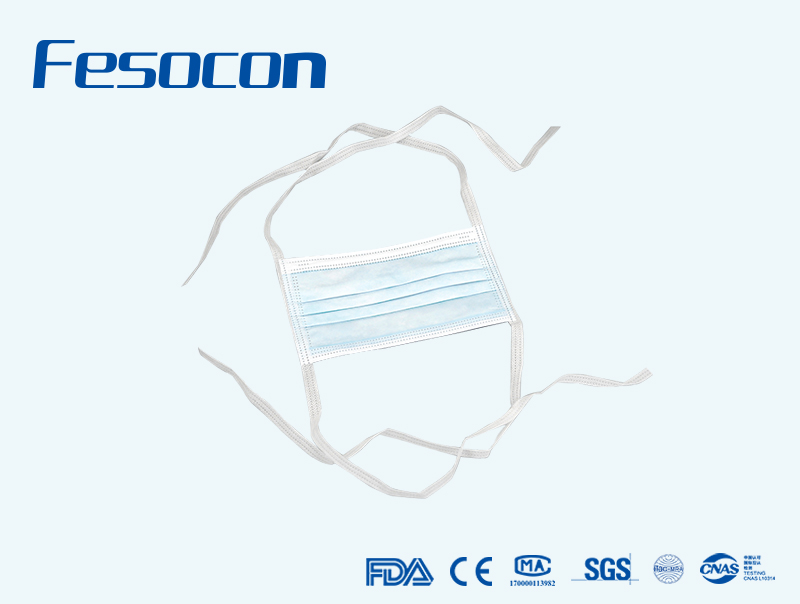3-ply Medical Surgical Mask with Tie-on - Protective Products ...
